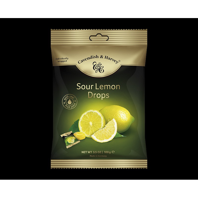 SOUR LEMON DROPS INDIVIDUALLY WRAPPED, 100g | Shopee Malaysia