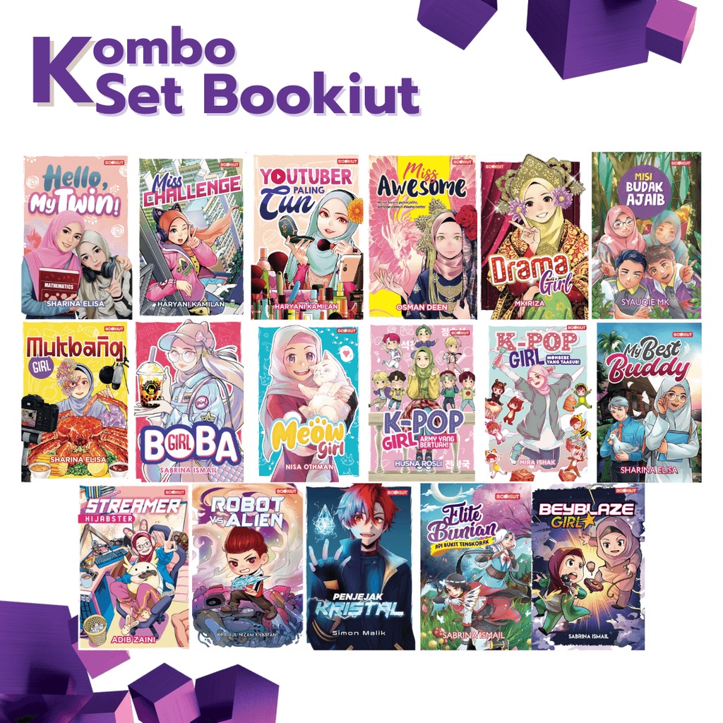 Kombo Set Bookiut Novel Kanak-Kanak | Shopee Malaysia