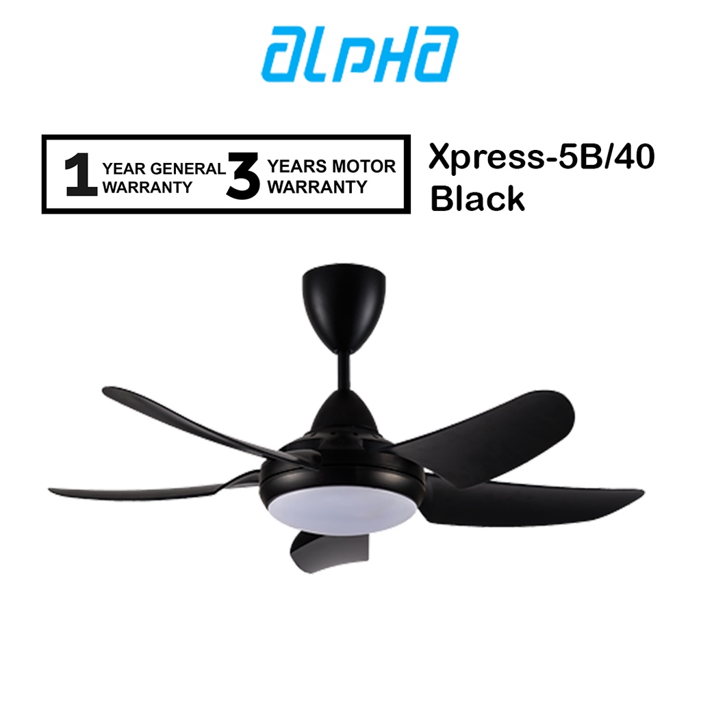 Alpha Cosa Xpress 40" Ceiling Fan with LED 5B/40 Remote Control - Matt ...