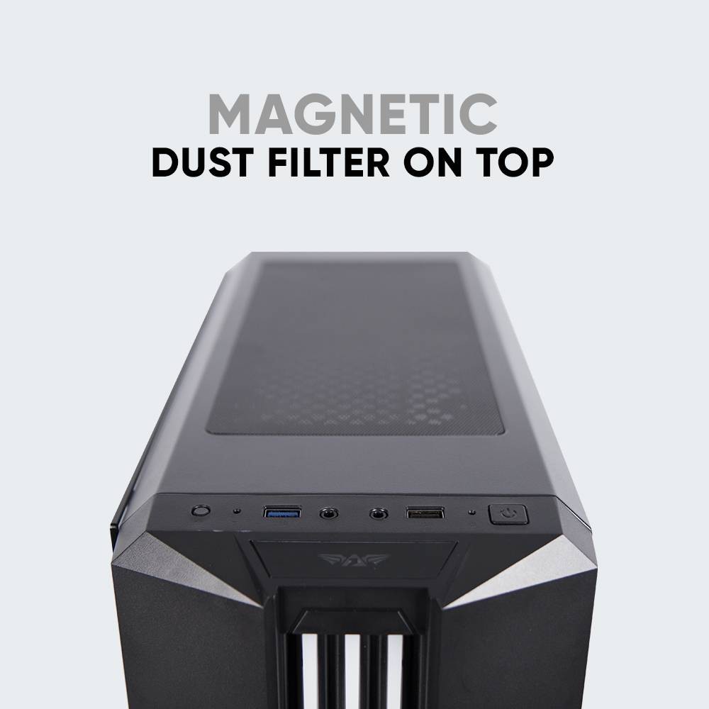 Armaggeddon Tron III - ATX Gaming PC Case with Tempered Glass Side ...