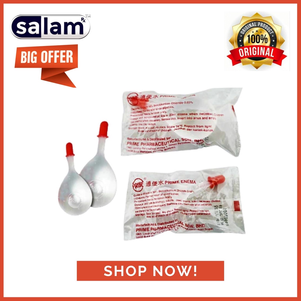 PRIME ENEMA (10ML/20ML) (PUMP FOR CONSTIPATION) (5S / 10S) | Shopee ...