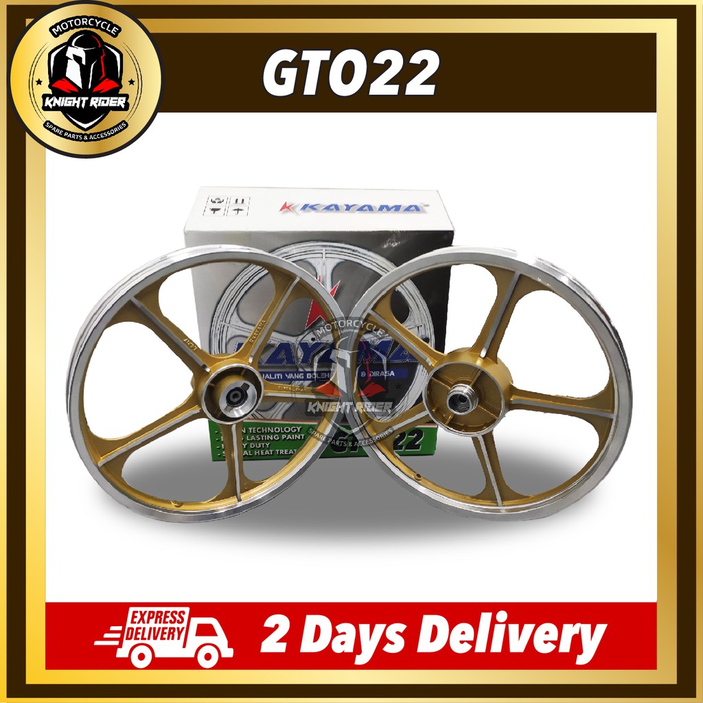 Sport rim 5 batang with bearing and bush gold gto22 kriss1 kriss2 lc135 ...