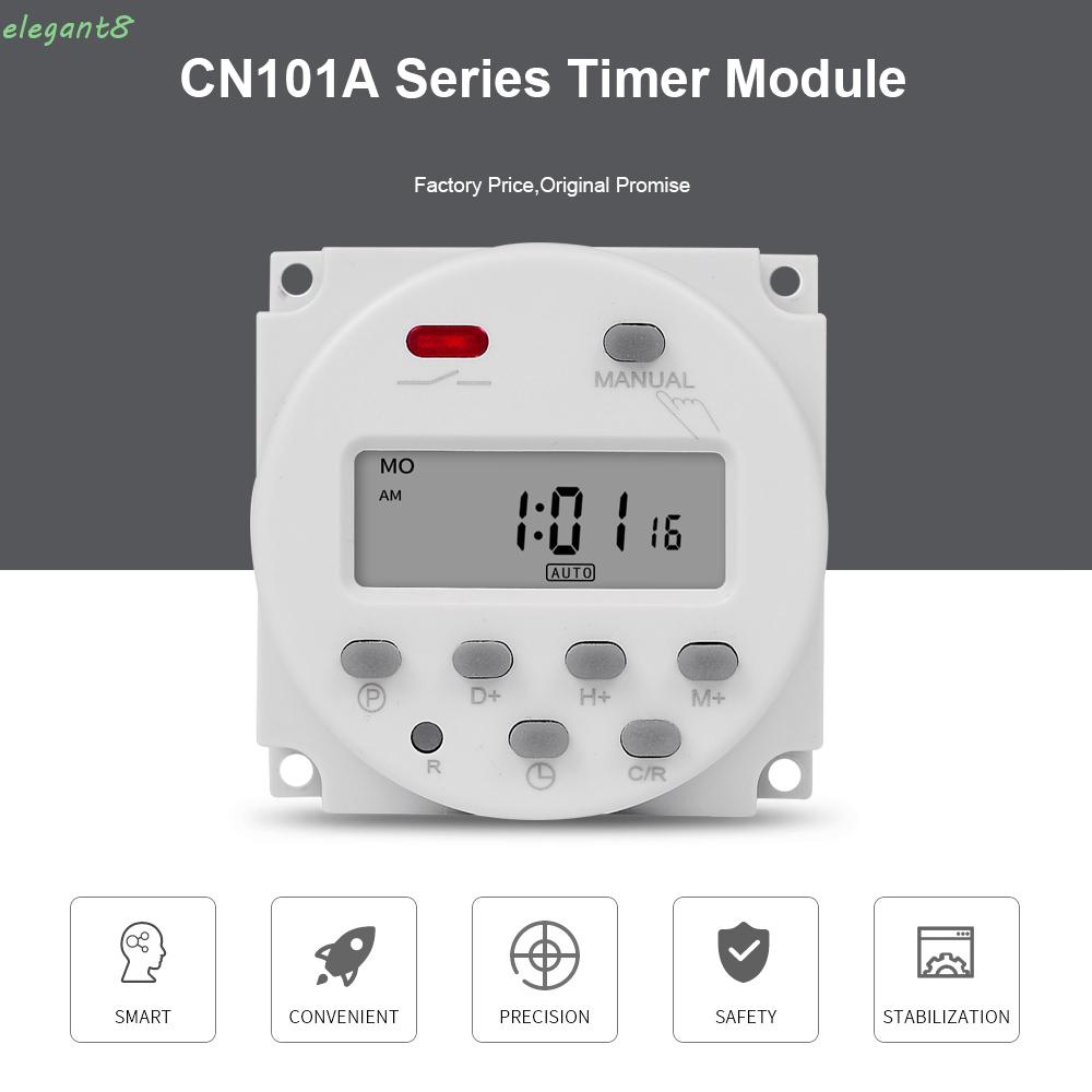 ELEGANT 7 Days Timer Switch 5V 12V 24V 110V 220V CN101A Time Relay ...