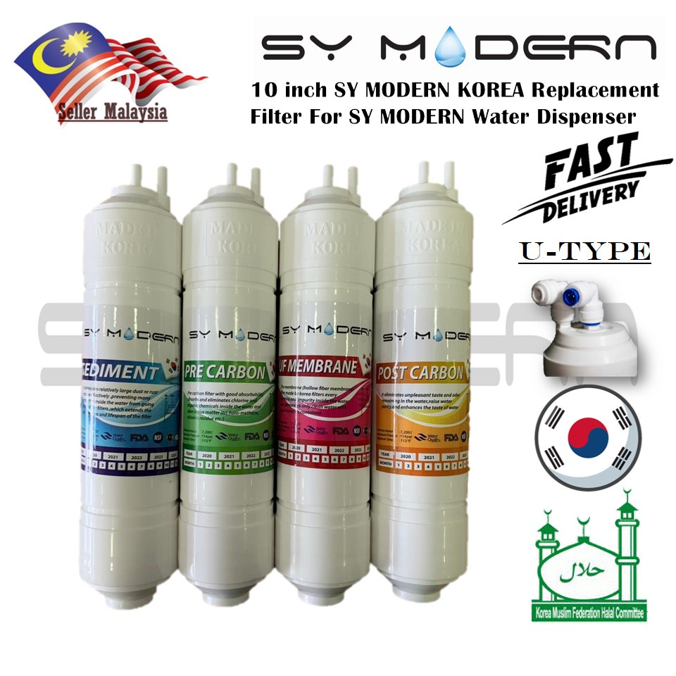 SY MODERN 10" U TYPE Korea Water Filter Cartridge Refill For Water ...