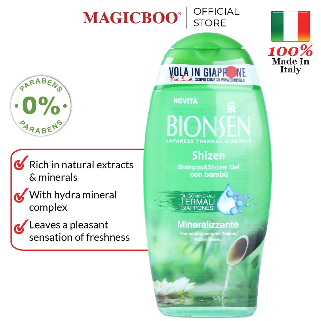 Magicboo Bionsen Shizen Mineralising With Bamboo Shampoo & Shower Gel ...