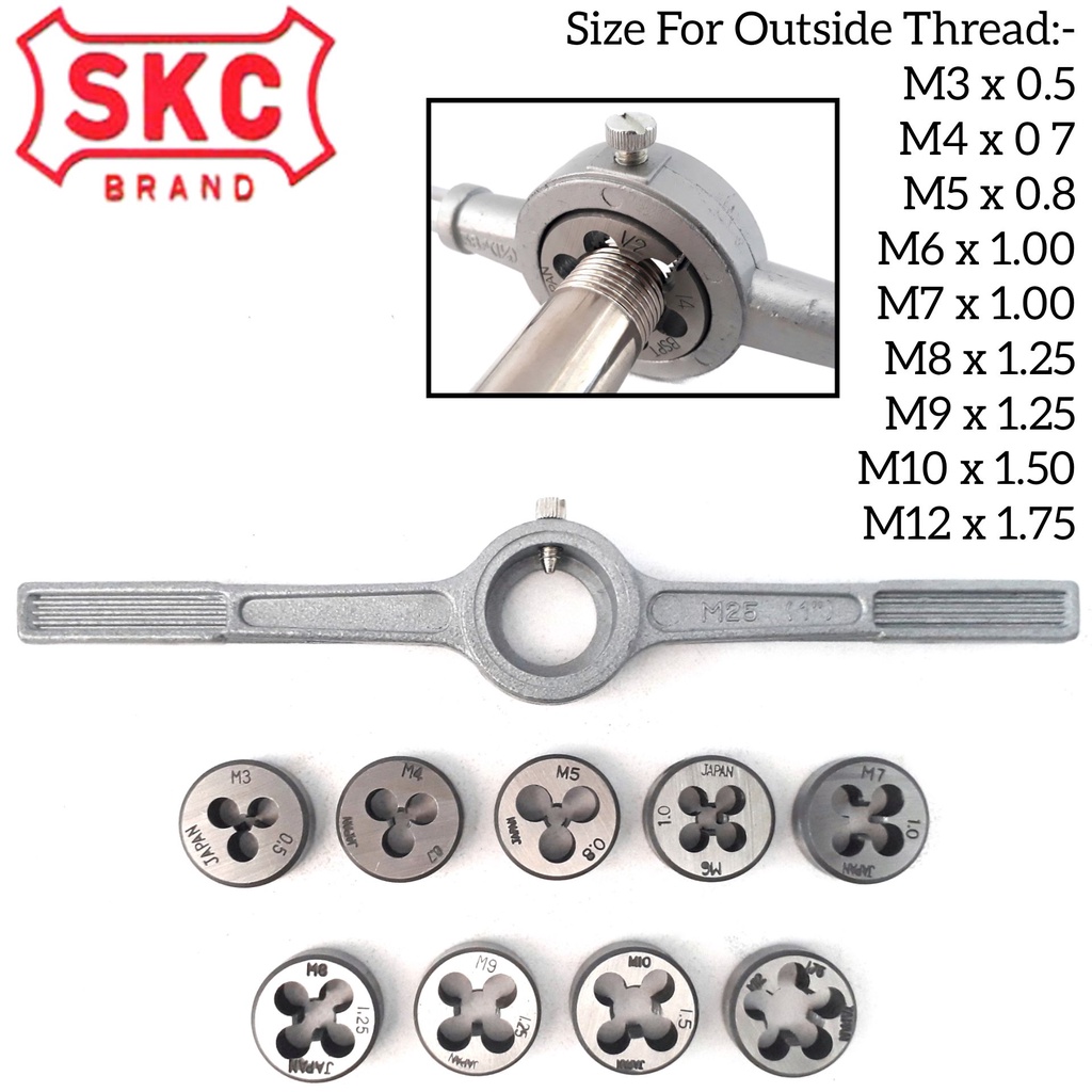 SKC 20PCS METRIC TAP AND DIE SET ALAT BUAT TRIP SCREW (MADE IN JAPAN) | Shopee Malaysia