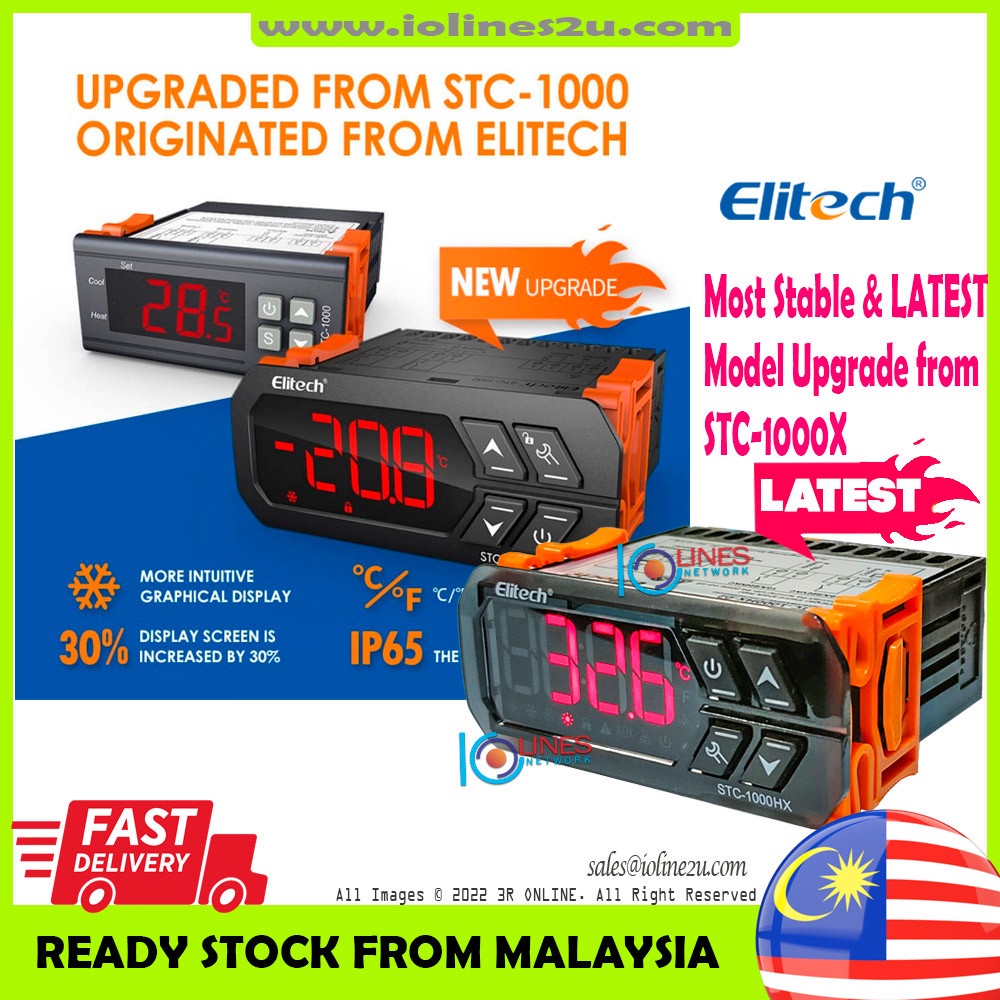 Original Elitech STC-1000HX Digital Temperature Controller Thermostat ...
