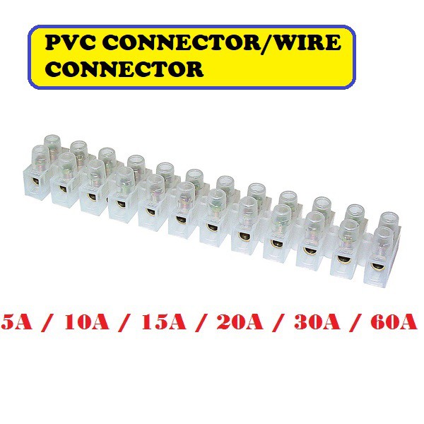 5A/10A/15A/20A/30A/60A PVC connector Terminal block barrier wire ...