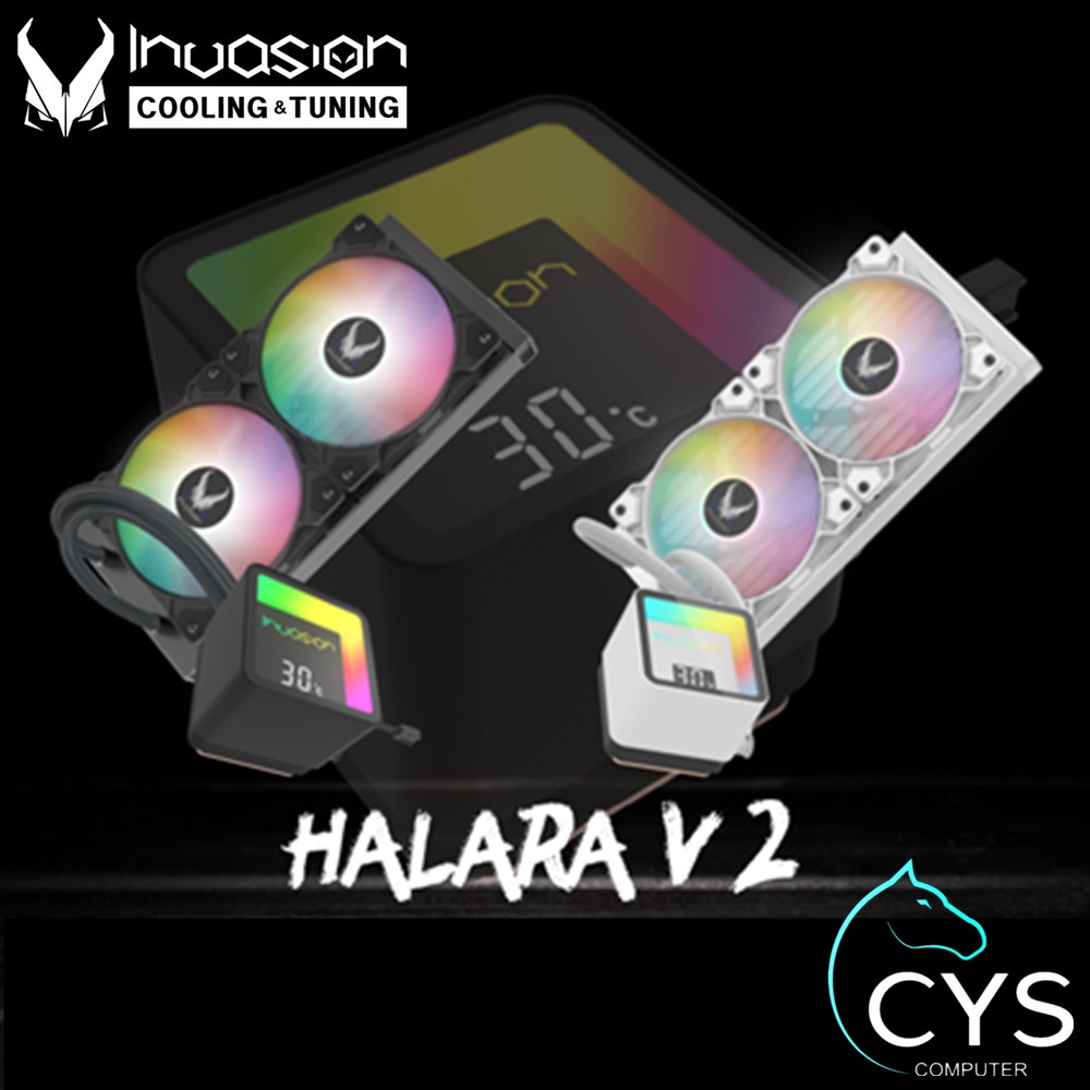INVASION HALARA V2 240MM ARGB AIO CPU LIQUID COOLER | Shopee Malaysia