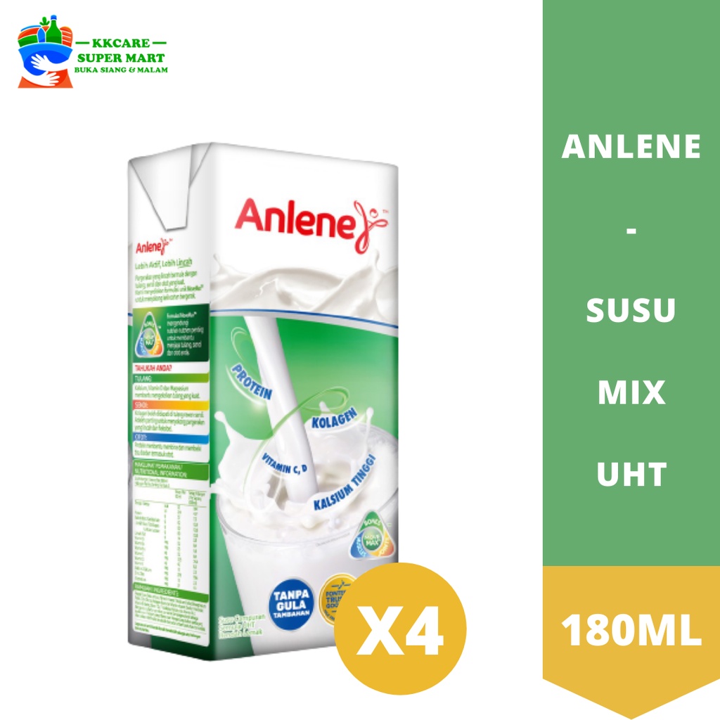Anlene - Susu Campuran Semula UHT Rendah Lemak - 4 x 180ML | Shopee Malaysia