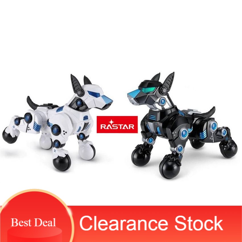 Dogo Rastar - Interactive Dog Robot Intelligent - Black/White | Shopee ...