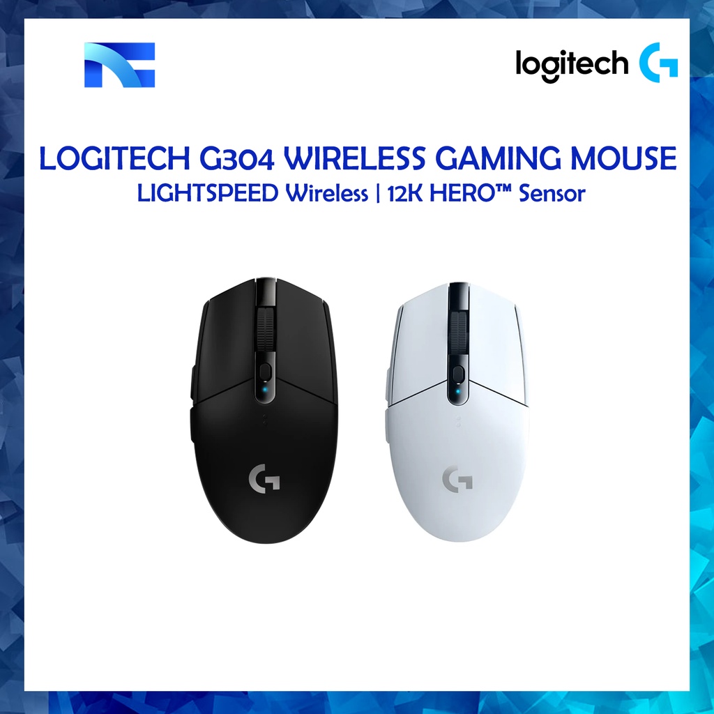 LOGITECH G304 LIGHTSPEED WIRELES GAMING MOUSE (WHITE/BLACK) | Shopee ...