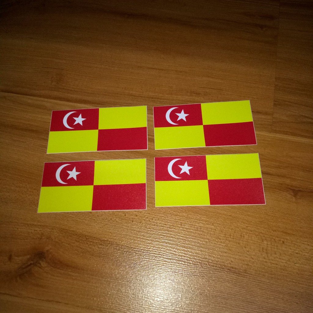 Negeri Selangor Malaysian State flag sticker inkjet print | Shopee Malaysia
