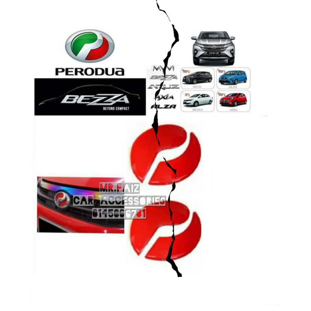 Sticker Emblem Reflector (Red) / Logo red bezza / logo merah bezza ...