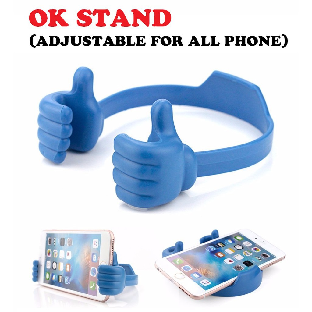 [Local Seller] Thumb Mount Flexible Phone Stand Holder For Mobilephone ...