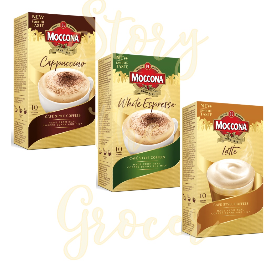 Moccona [Cappuccino / White Espressp / Latte] Cafe Style Coffee Anytime ...