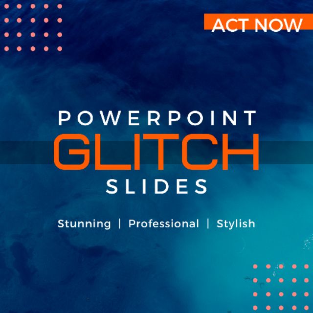 POWERPOINT GLiTCH SLIDES | Editable | Stunning | Elegant | Shopee Malaysia
