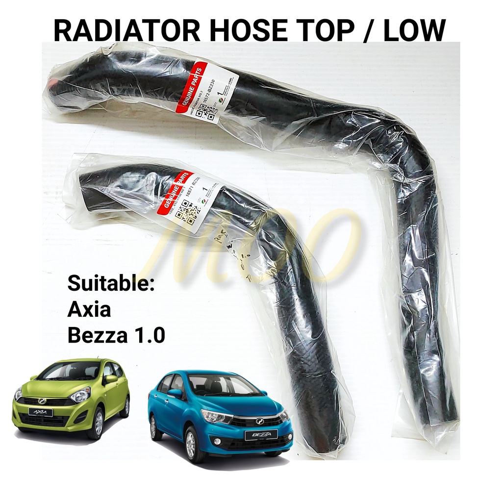 ORIGINAL PERODUA RADIATOR HOSE TOP / BOTTOM PERODUA AXIA, BEZZA 1.0 ...