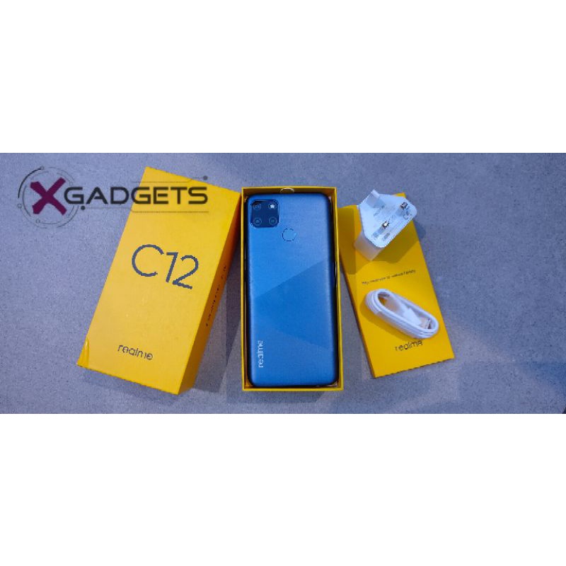 realme C12 MEGA BATTERY 6000 mAh available colour: marine blue | Shopee ...
