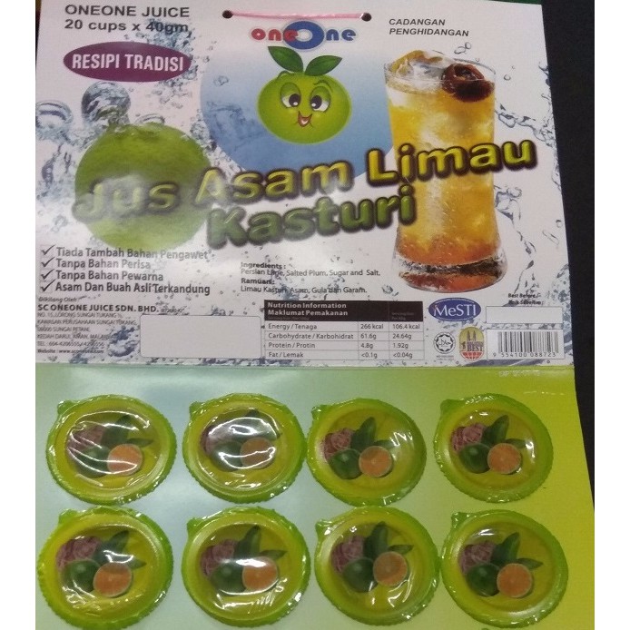 Jus Asam Limau Kasturi Resepi Tradisi 20 cups Ready Stock | Shopee Malaysia