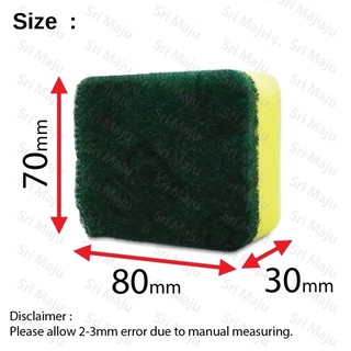 3M Scotch-Bride Heavy Duty Scouring Sponge / Span Cuci Pinggan ...