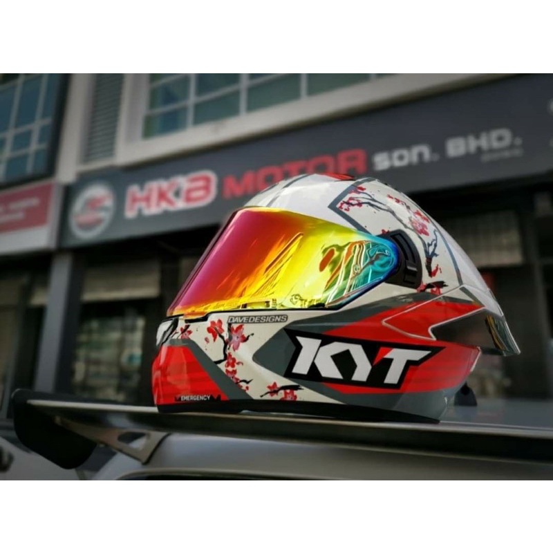 KYT NFR Xavi Sakura Double Visor 100% Original (CLEAR VISOR) | Shopee ...