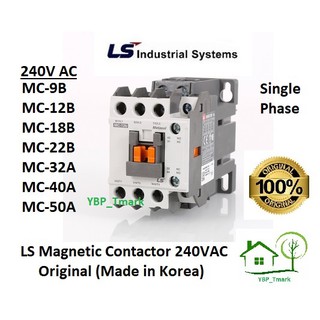 LS Industrial Systems 240VAC Magnetic Contactor (Single Phase) (LS-MC ...