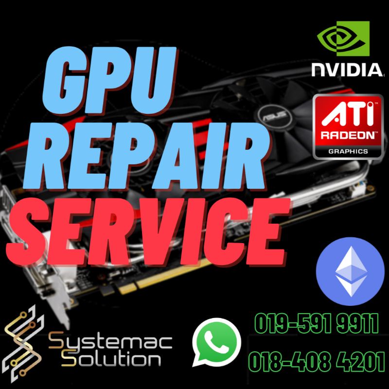 Graphic Card Repair Service | GPU Repair | ETH | AMD | NVDIA | Shopee ...