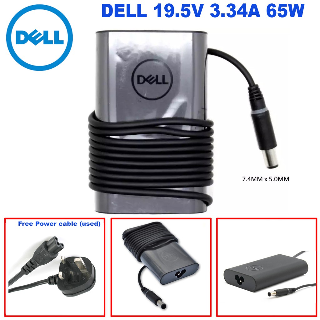Original DELL 19.5V 3.34A 65W LA65NM130 HA65NM130 Power Adapter Charger ...
