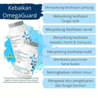 Trial Ready Stock Omega Guard SHAKLEE Fish Oil mereeshoppe | Shopee ...