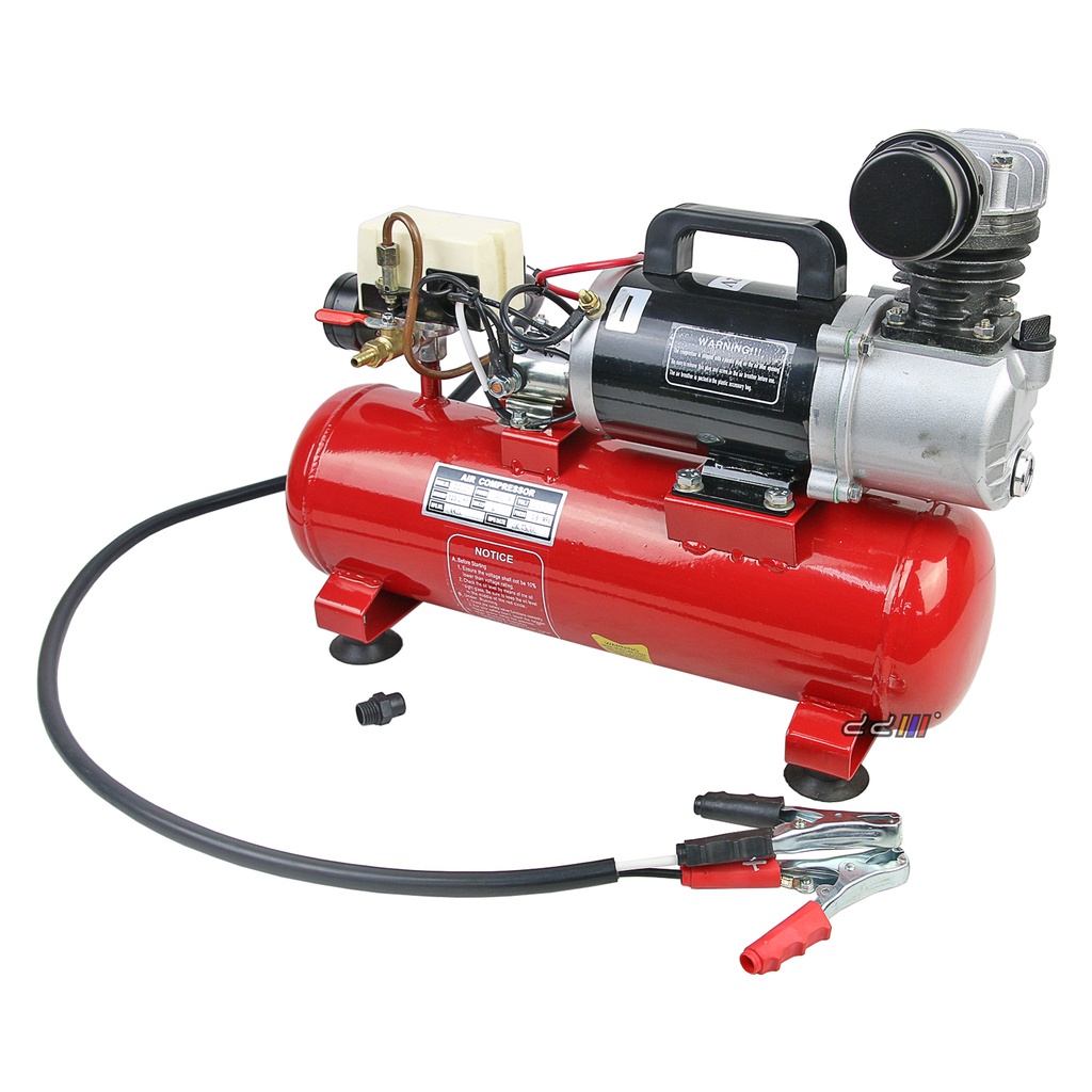 [READY STOCK] 12V 450W Air Compressor 8L Receiver Tank 120L/min Oil ...