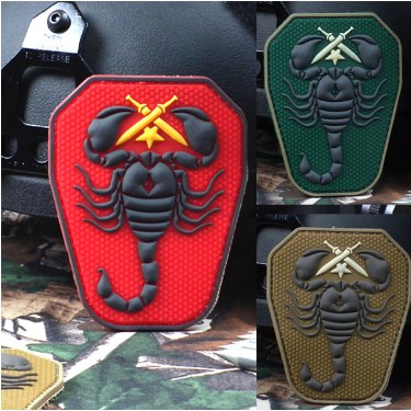 Scorpion Unit scorpion Military Army Tactical Morale PVC Rubber Patches ...