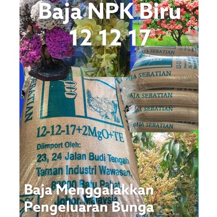 5kg / Baja NPK Blue 12 12 17 / Baja Menggalakkan Penghasilan Bunga ...