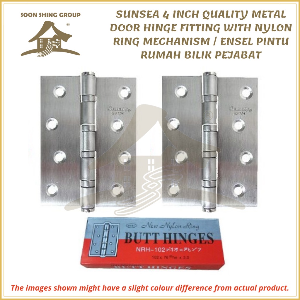 Sunsea 4 Inch Quality Metal Door Hinge Fitting with Nylon Ring ...