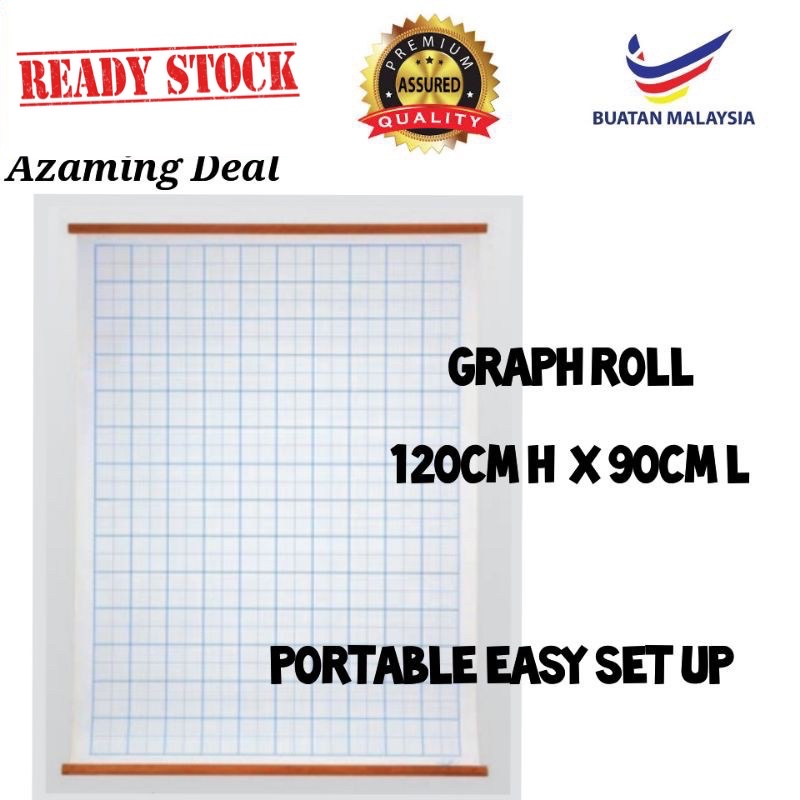 Graph Chart Roll 120cm x 90cm | Shopee Malaysia