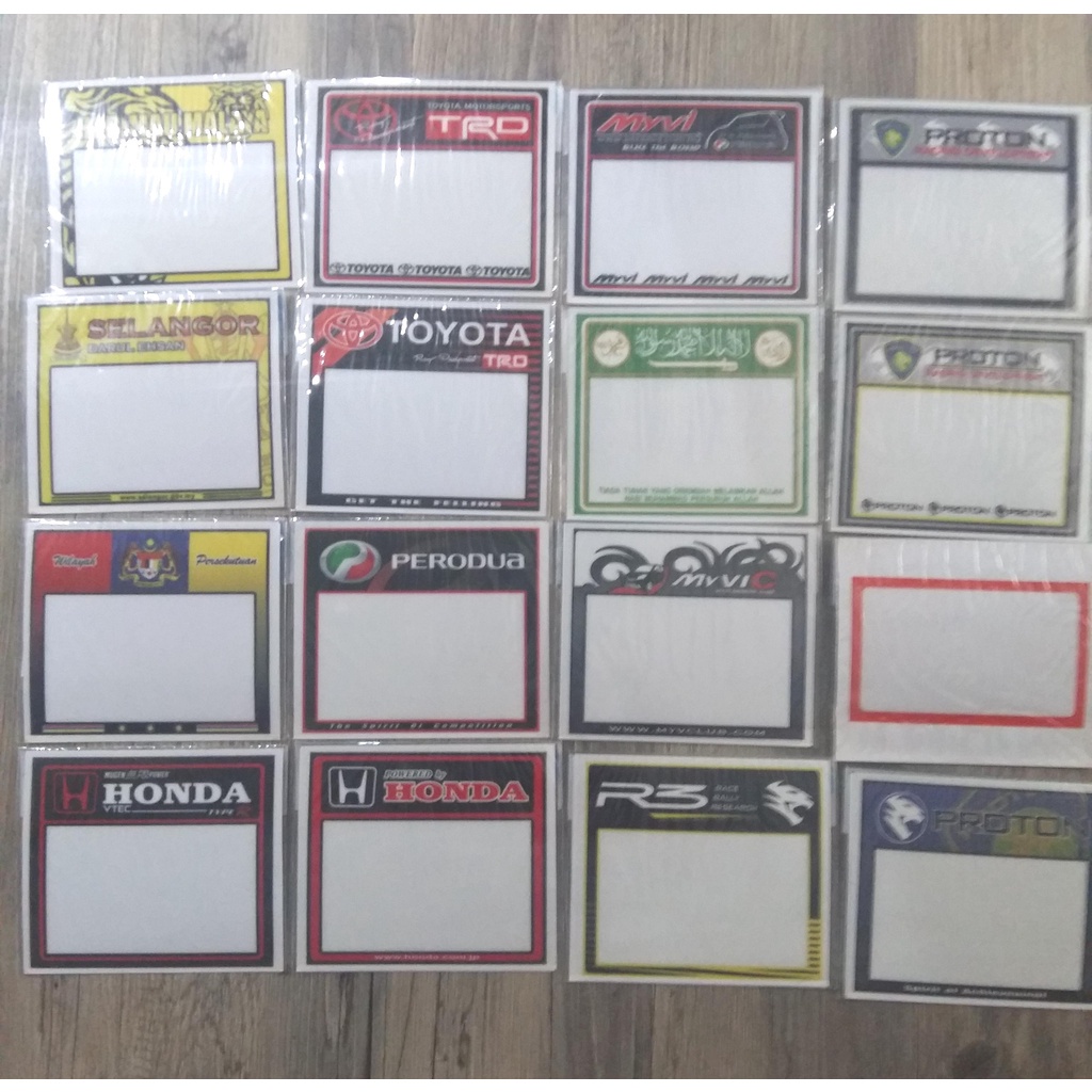 Car Road Tax Sticker Plastic PVC sticker Suitable for Malaysian Roadtax ...