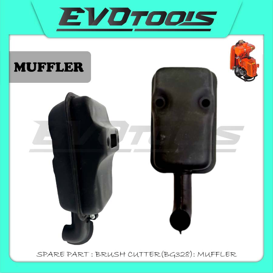 SPARE PART(BG328) : MUFFLER EXHAUST/BRUSH CUTTER EXHAUST/EKZOS SCREW ...