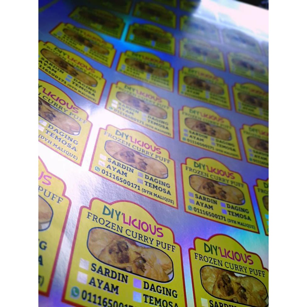 STICKER / LABEL SAIZ 10CM X 5CM SIAP POTONG | Shopee Malaysia