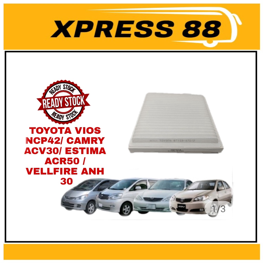 TOYOTA VIOS NCP42 / CAMRY ACV 30 / ESTIMA ACR 50 / VELLFIRE ANH 30 AIRCOND FILTER | Shopee Malaysia