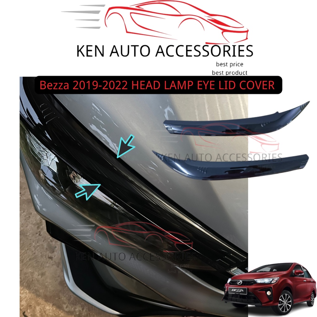 PERODUA BEZZA FACELIFT 2019~2022 HEAD LAMP EYE LIPS COVER SPORTIVE ...