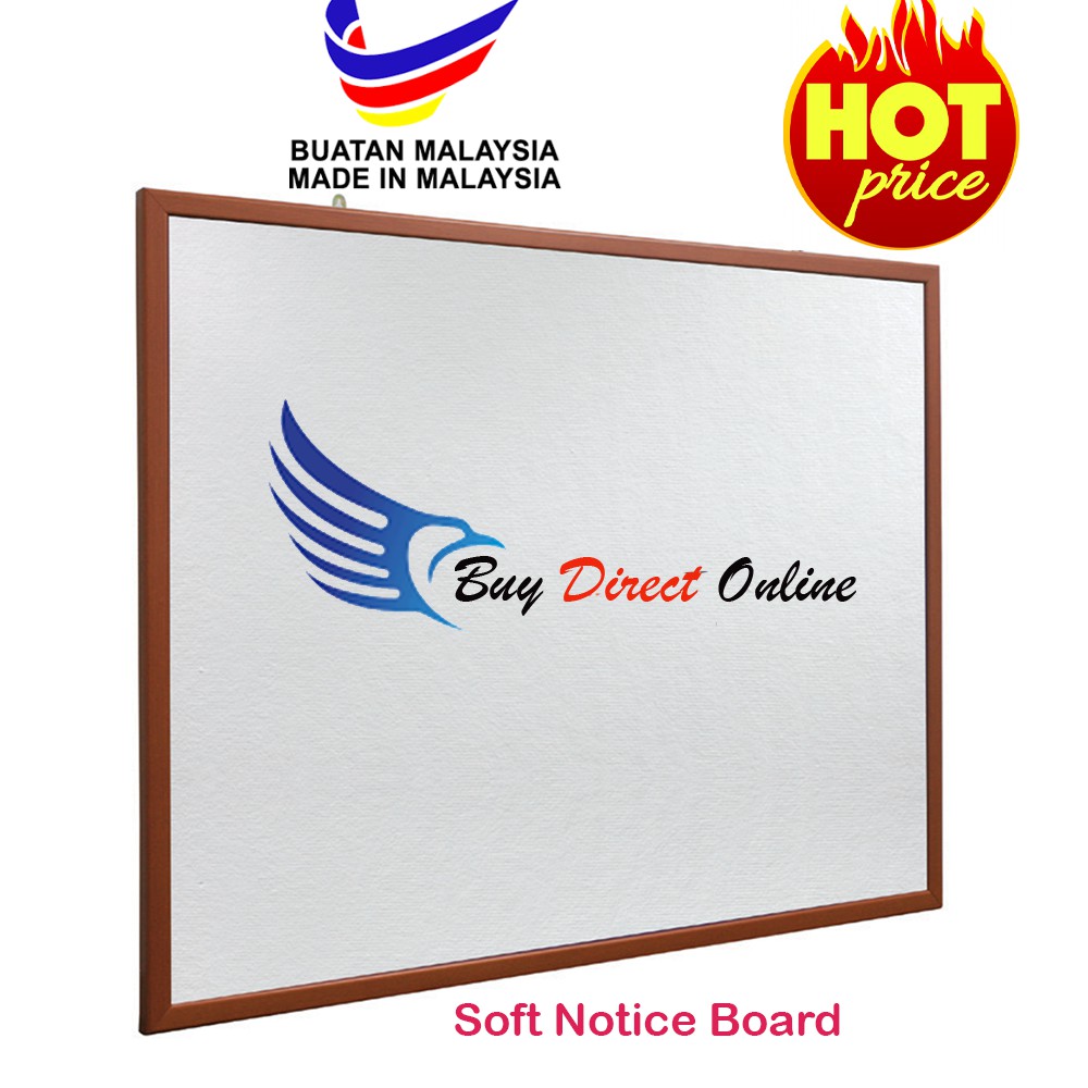 Soft Notice Board With Wooden Frame/Soft Board/ Notice Board | Shopee ...