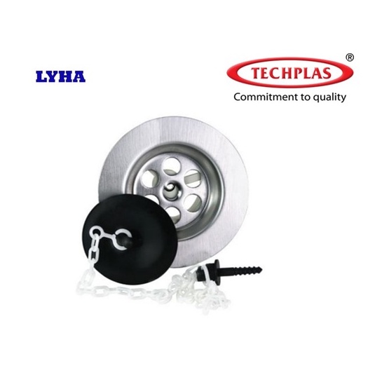 TECHPLAS Stainless Steel Waste Trap / Basin & Sink Waste - 1.1/4’’(32mm ...