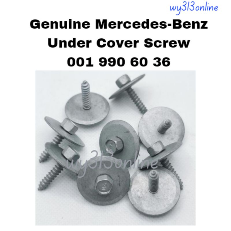 Genuine Mercedes-Benz Under Cover Screw Sheet Metal Screw #001-990-60 ...