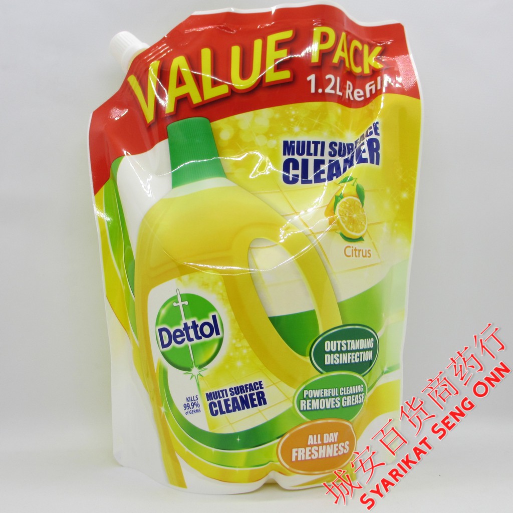 Dettol Multi Surface Cleaner 1.2L Refill Pack | Shopee Malaysia