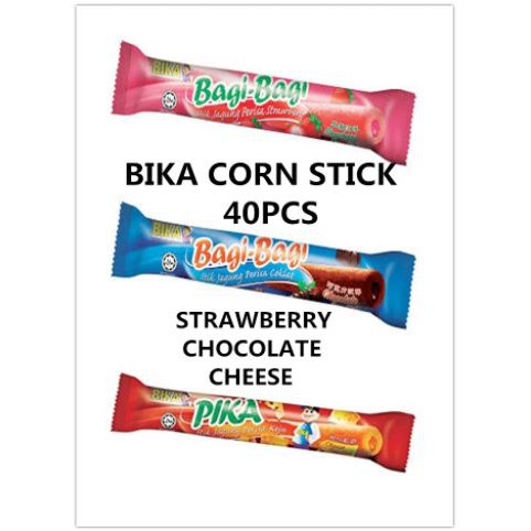 [HALAL] Bika Pika Bagi-Bagi Assorted Corn Snack 11gm x 40 pieces ...