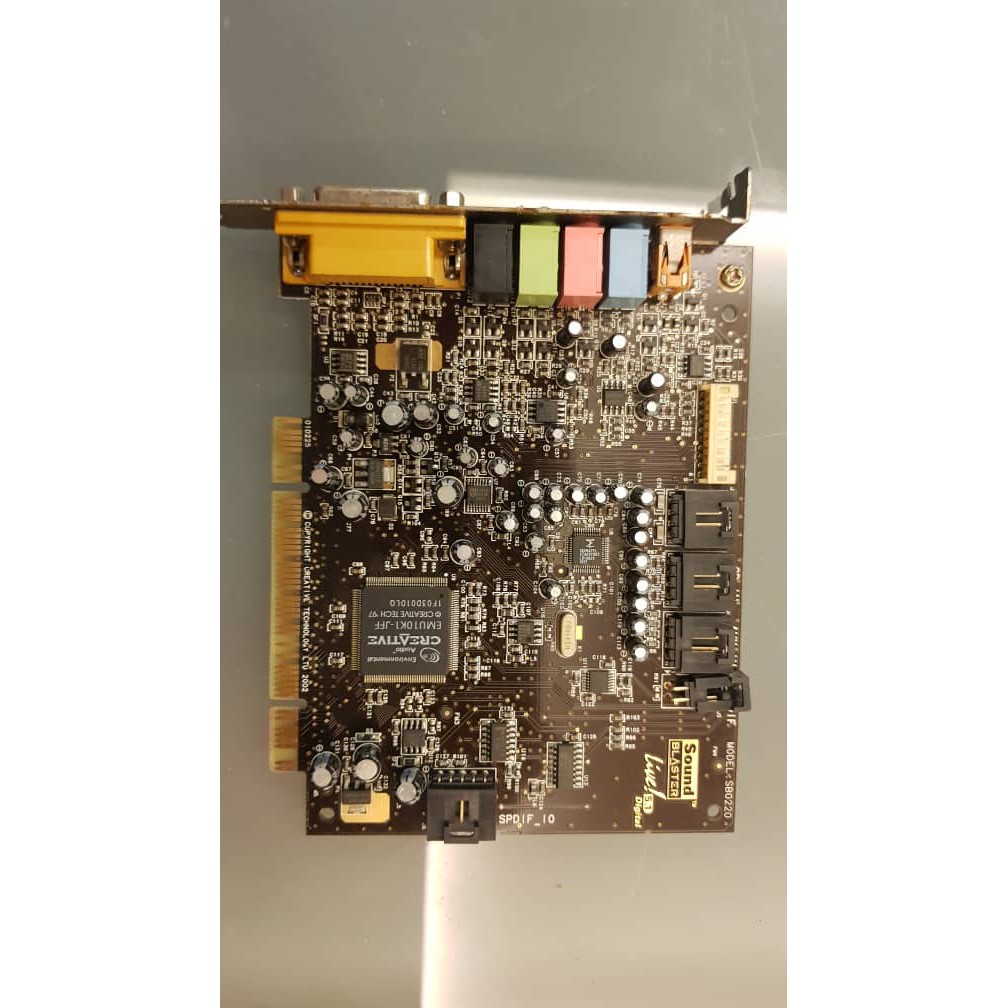 Creative Sound Blaster Live 5.1, Model: SB0220 PCI Sound Card, (USED ...