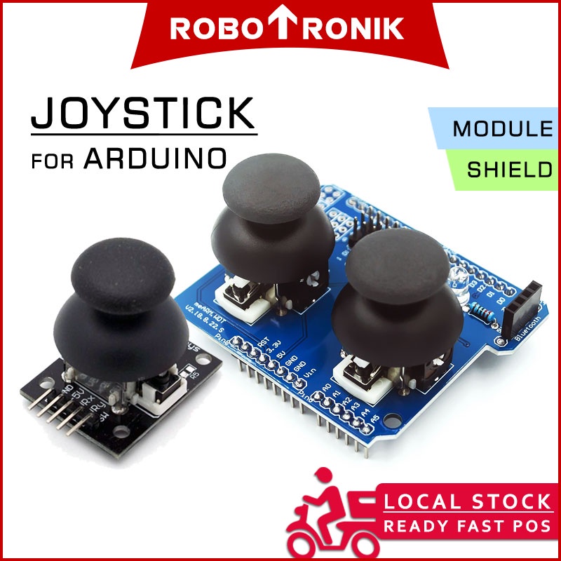 Joystick (Module / Shield) X Y Z-axis for Arduino, UNO Servo Motor Arm ...