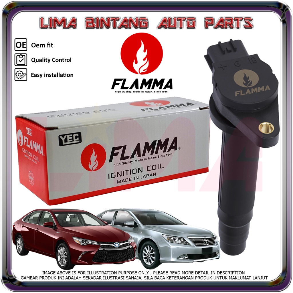 Toyota Camry ACV51 ASV50 AVV50 Ignition Coils , Plug Coil YEC Flamma ...