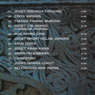 Hamzah Dolmat - Senandung Melayu Bersama Orkes ( CD ) [ Dance Music of ...
