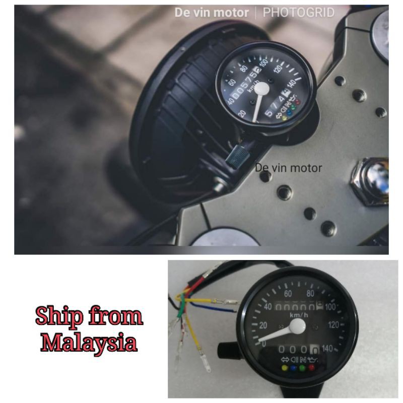 Motorcycle meter Cafe Racer motor meter | Shopee Malaysia